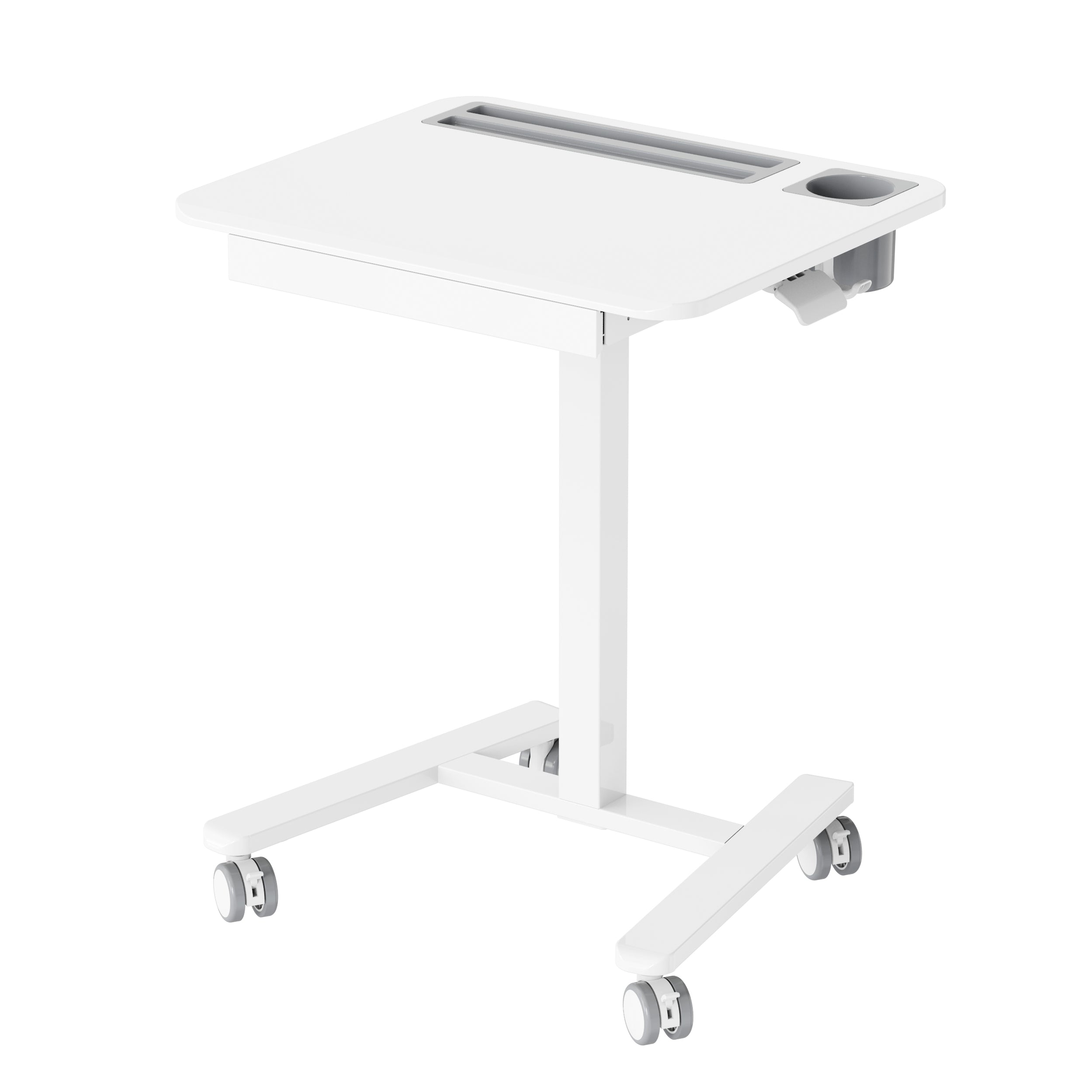 Mobile WHEELY Sit Stand Desk 600X500MM FA122ww — gku