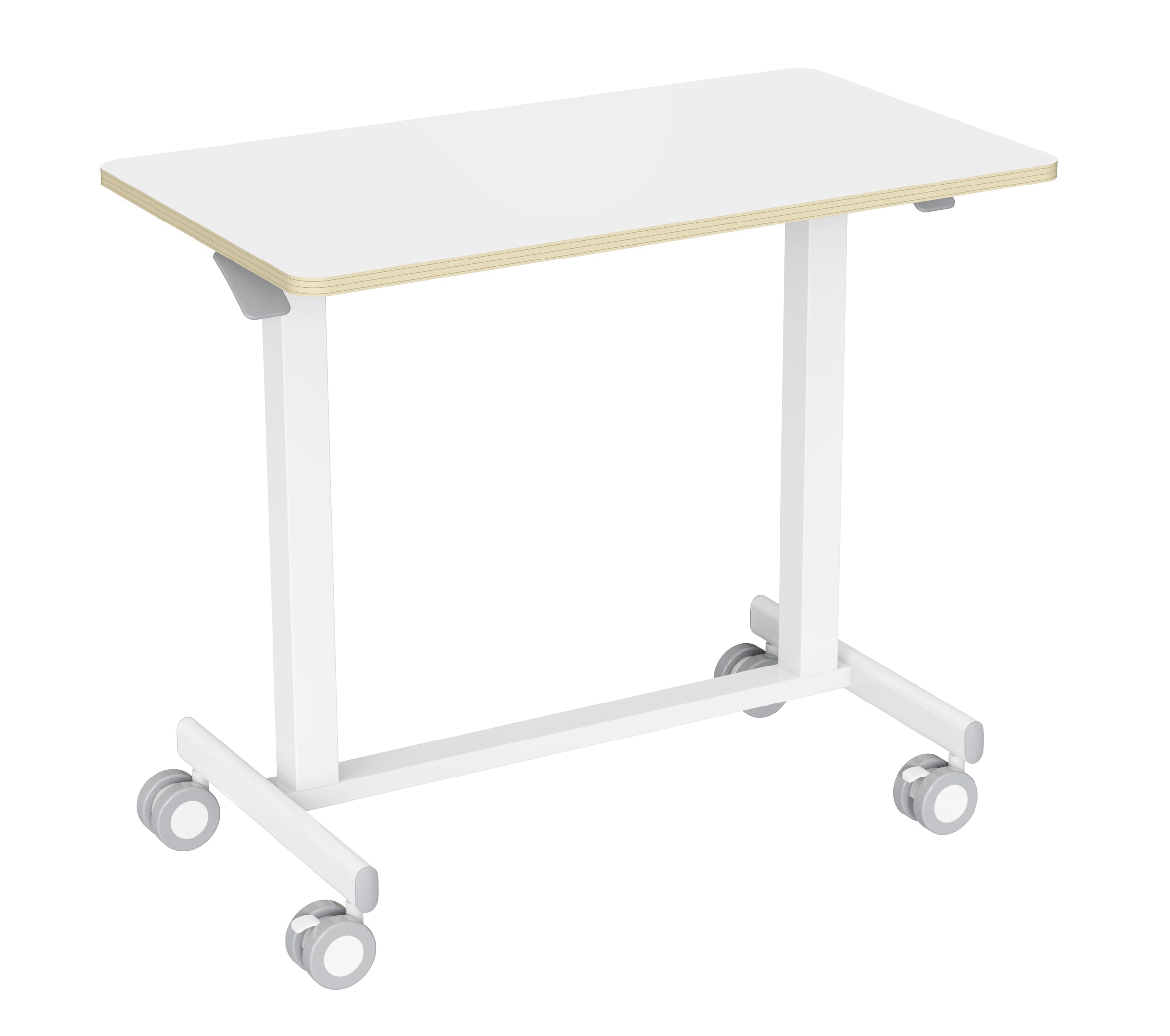 Mobile WHEELY Sit Stand Desk 880X500MM FC101ww — gku
