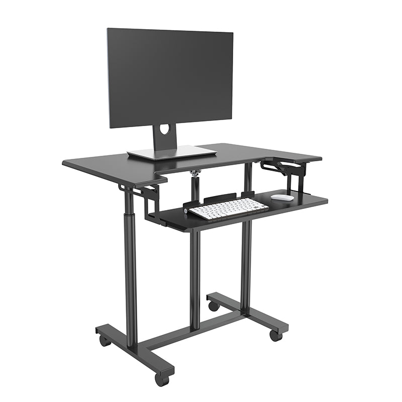 Mobile WHEELY Sit Stand Desk 899X564MM FDS301 — gku